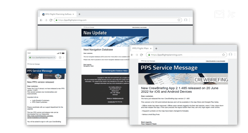 PPS Service Messages | Receive Updates in Your Inbox